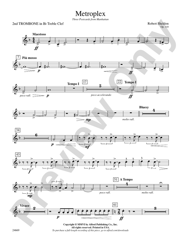 Metroplex: (wp) 2nd B-flat Trombone T.C.: (wp) 2nd B-flat Trombone T.C ...