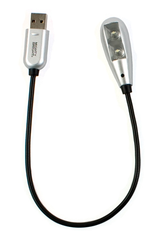 Mighty Bright 2-LED USB Light: Silver: | Alfred Music