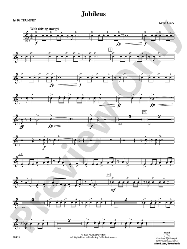Jubileus: 1st B-flat Trumpet: 1st B-flat Trumpet Part - Digital Sheet ...