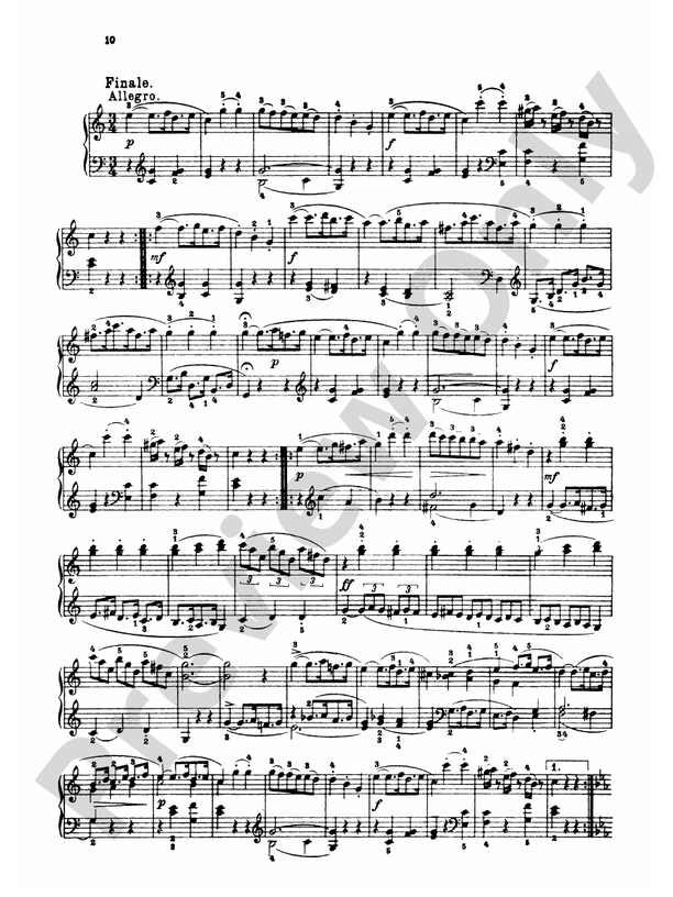 Haydn: A First Haydn Book: Finale from Sonata No. 5 Part - Digital ...
