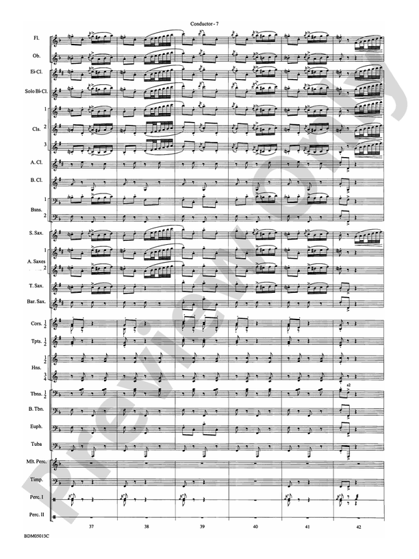 Pineapple Poll (Suite from the Ballet): Score: Concert Band Score - Digital Sheet Music Download