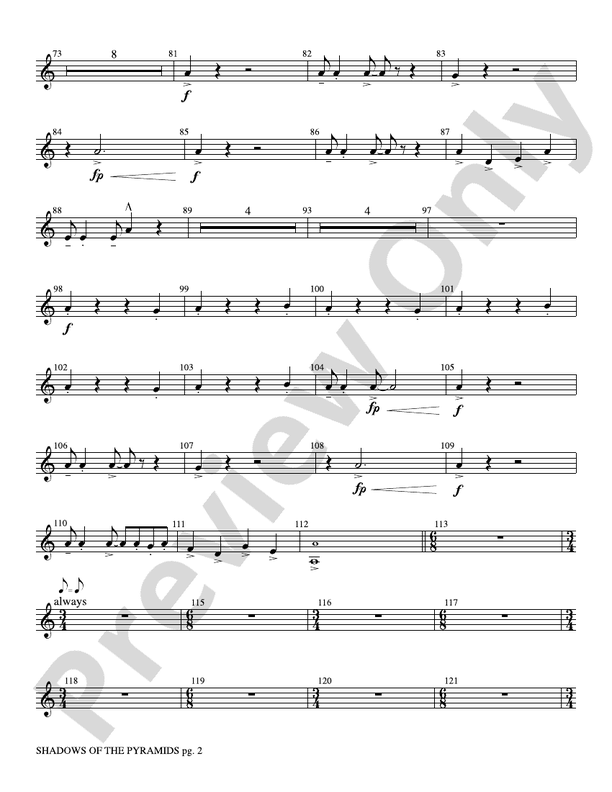 Shadows of the Pyramids: E-flat Baritone Saxophone: E-flat Baritone ...