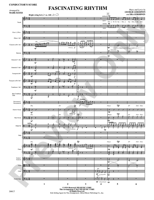 Fascinating Rhythm: Score: Choir Score - Digital Sheet Music Download
