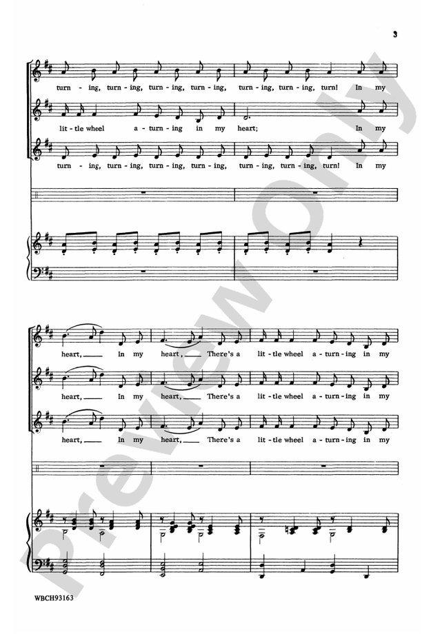 Little Wheel: SSA Choral Octavo - Digital Sheet Music Download