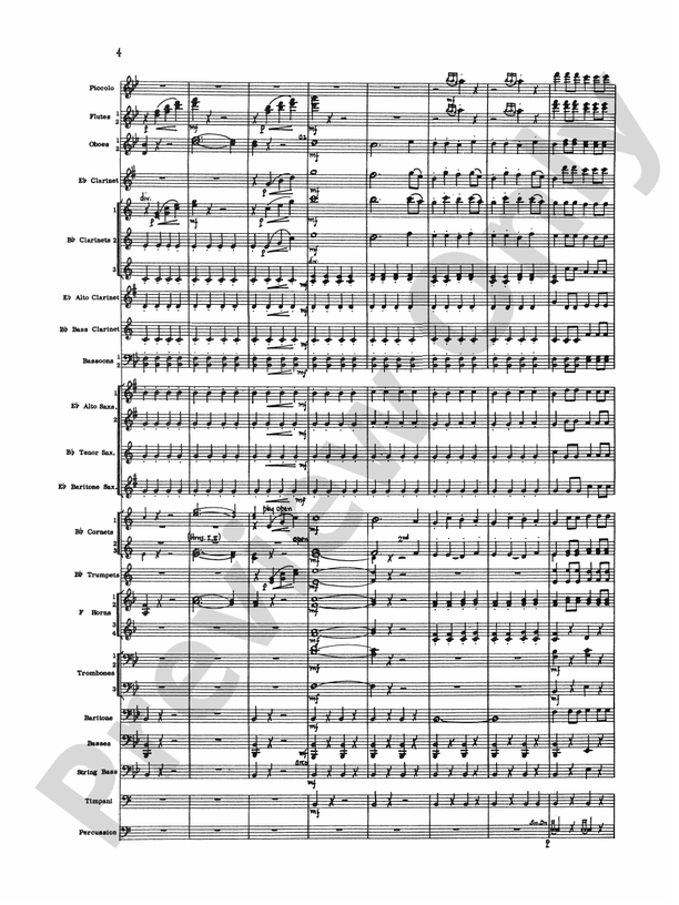 The Marriage of Figaro Overture: Concert Band Conductor Score & Parts ...
