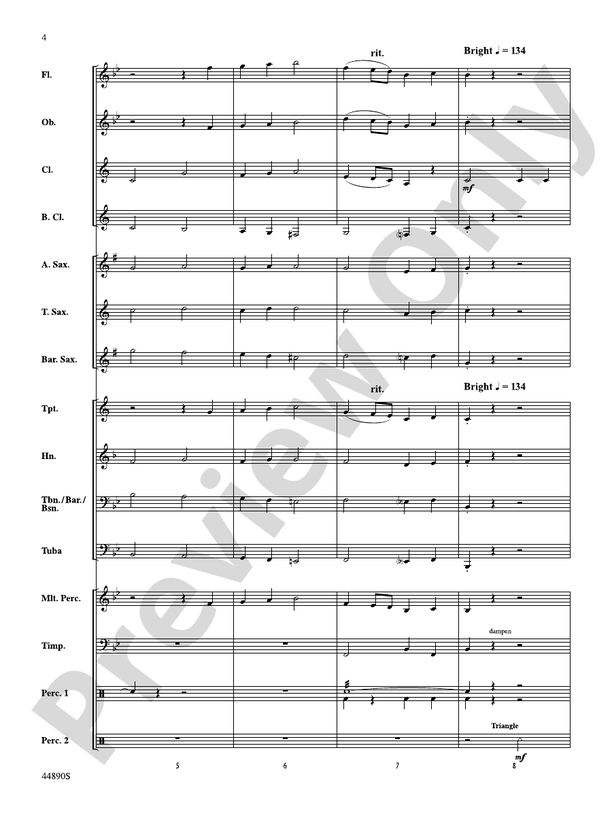 Project Mars: Score: Concert Band Score - Digital Sheet Music Download