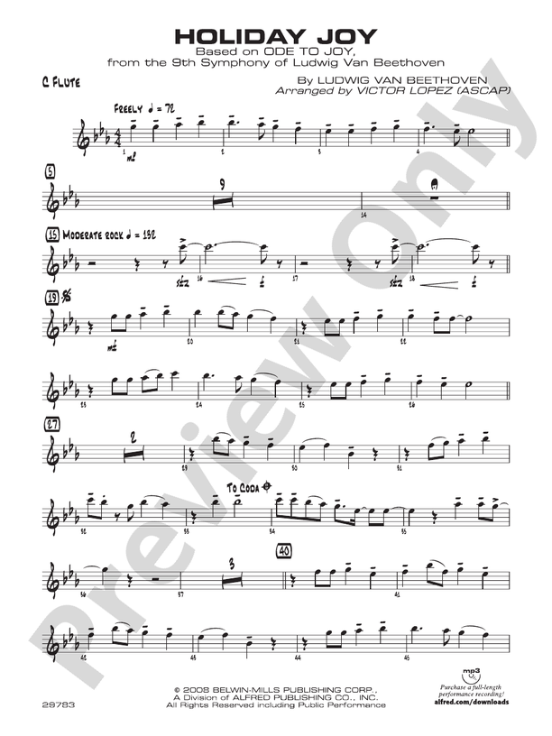 Holiday Joy: Flute: Flute Part - Digital Sheet Music Download