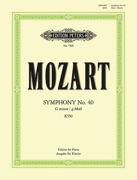Symphony No. 40 in G minor K550: Piano Solo: Wolfgang Amadeus Mozart | Sheet Music