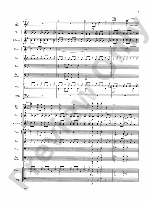 Andromeda Overture: Score: Concert Band Score - Digital Sheet Music ...