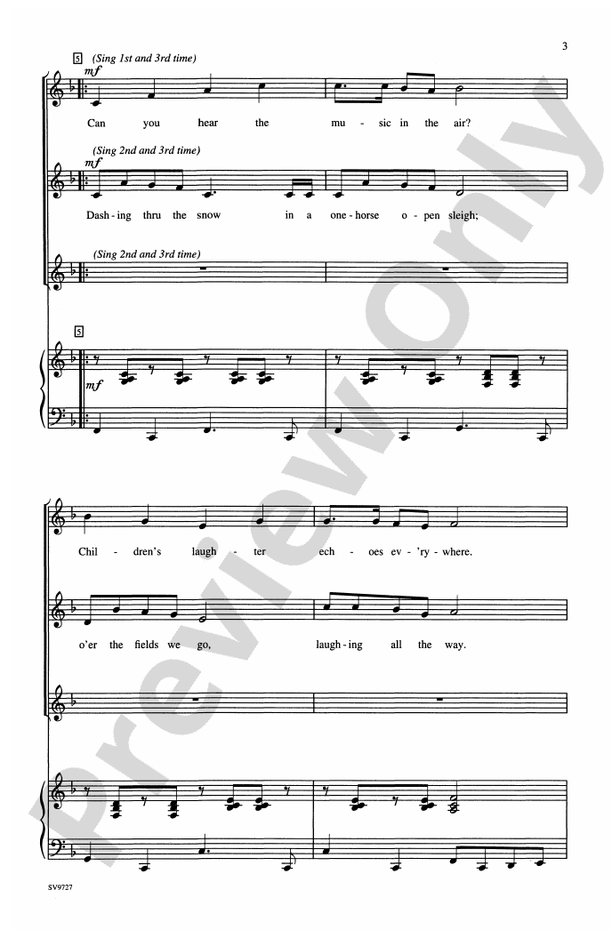 Music in the Air: 2-Part (Opt. 3-Part) Choral Octavo: James Pierpont ...