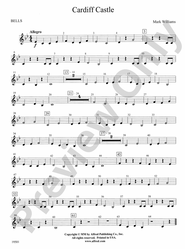 Cardiff Castle: Bells: Bells Part - Digital Sheet Music Download