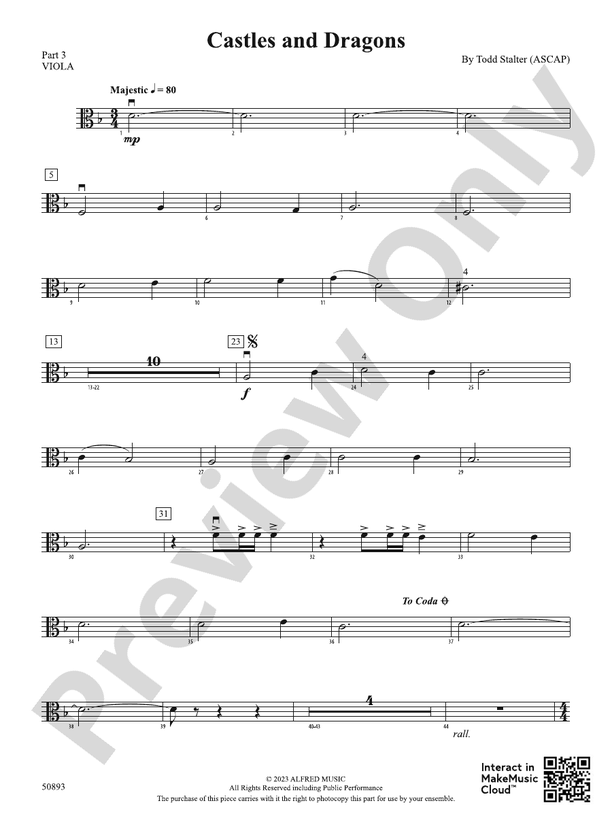 Castles and Dragons: Part 3 - Viola: Part 3 - Viola Part - Digital ...