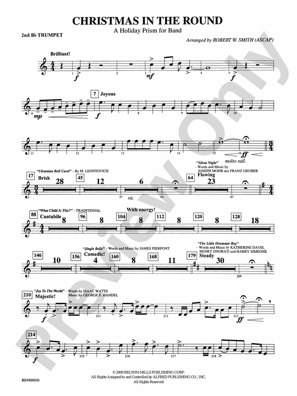 Christmas in the Round: 2nd B-flat Trumpet: 2nd B-flat Trumpet Part ...