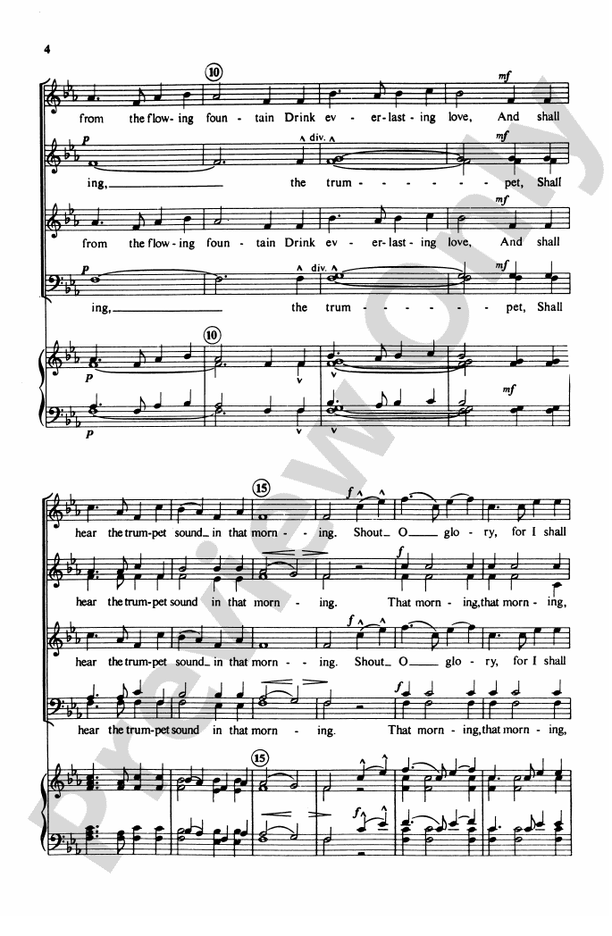 Morning Trumpet: SATB Choral Octavo - Digital Sheet Music Download