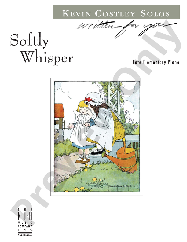 Softly Whisper: Piano: Kevin Costley - Digital Sheet Music Download