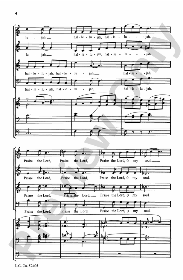 Psalm 146: SATB Choral Octavo: Samuel Adler - Digital Sheet Music Download