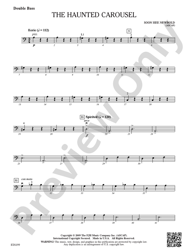 The Haunted Carousel: Double Bass: Double Bass Part: Soon Hee Newbold ...