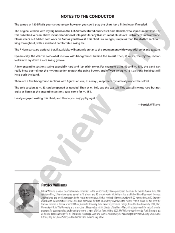 The Sun Will Shine Today: Jazz Ensemble Conductor Score & Parts ...