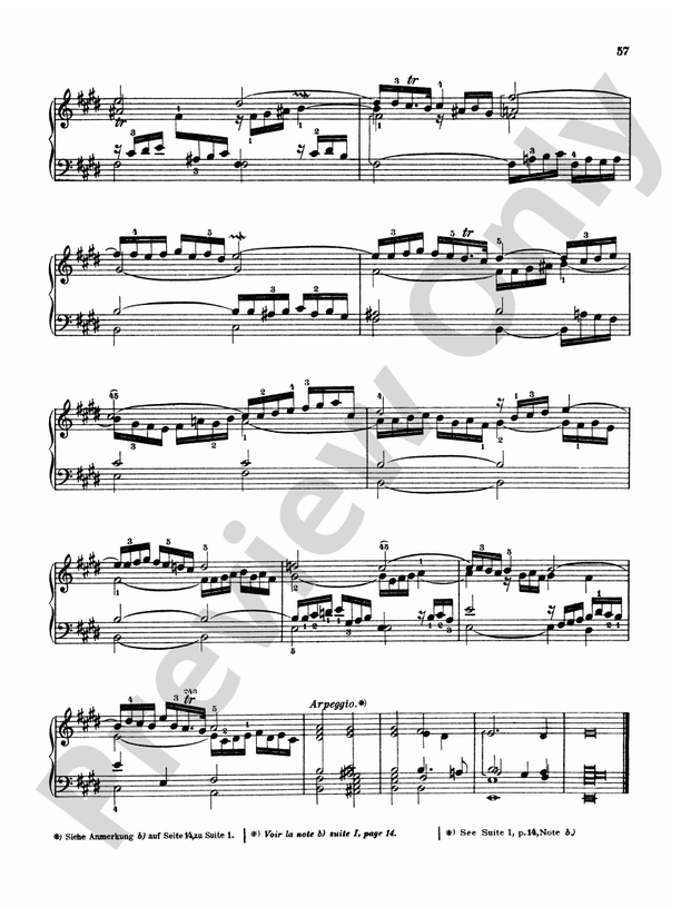 Handel: Suites (Volume I): Suite in E Major Part - Digital Sheet Music ...