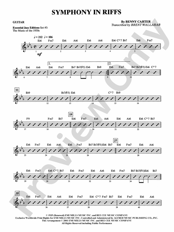 Symphony in Riffs: Guitar: Guitar Part - Digital Sheet Music Download