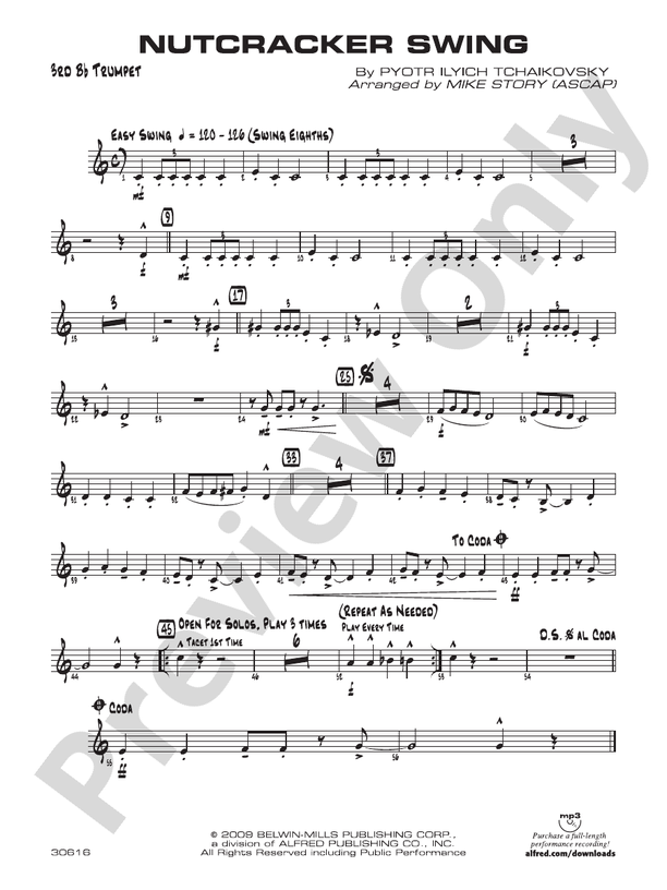 Nutcracker Swing: 3rd B-flat Trumpet: 3rd B-flat Trumpet Part - Digital ...