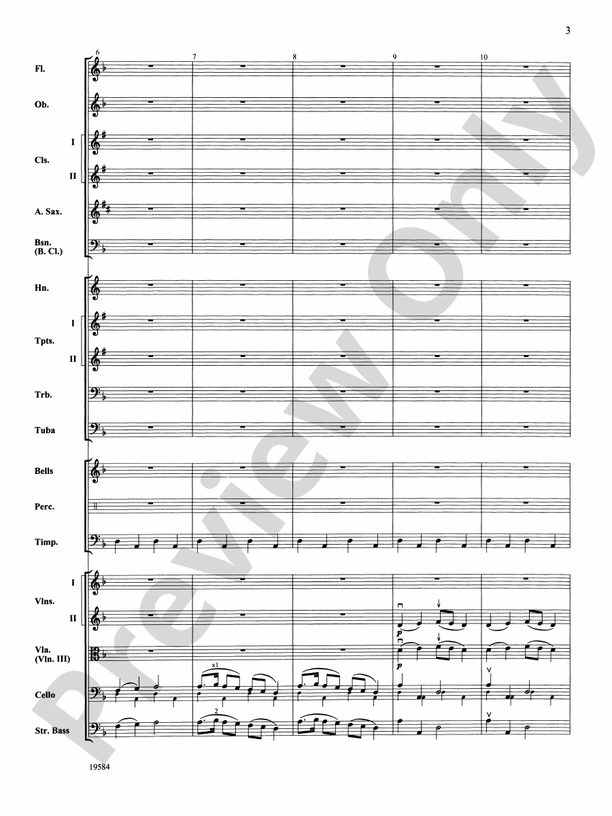 Symphony No. 1, 3rd Movement: Score: Full Orchestra Score - Digital Sheet Music Download