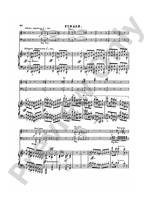 Litolff: Concerto Symphonique, Op. 102: Finale Part - Digital Sheet ...