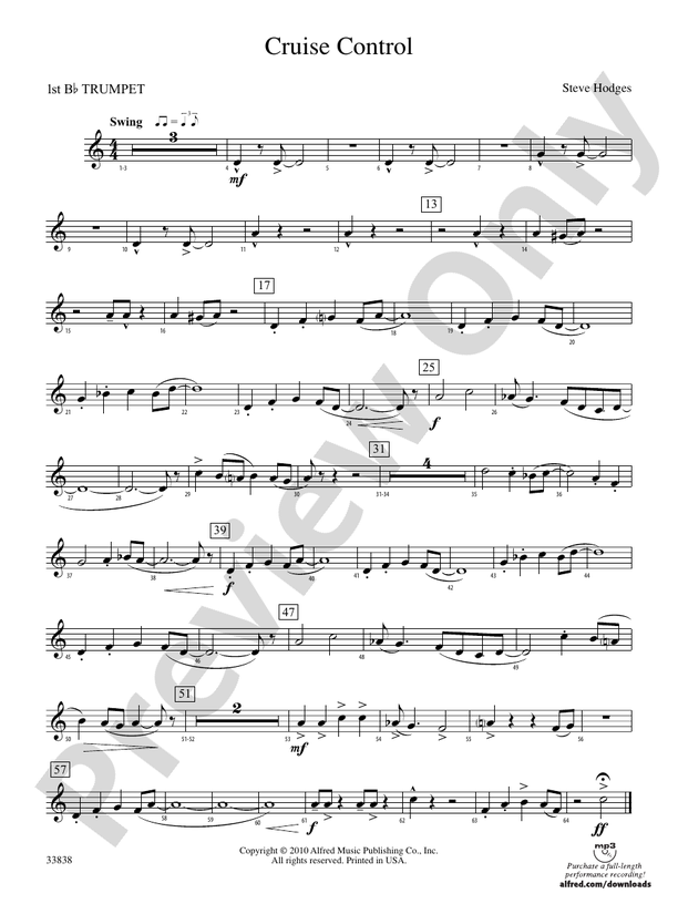 Cruise Control: 1st B-flat Trumpet: 1st B-flat Trumpet Part - Digital ...