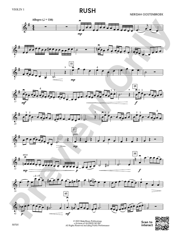 Rush: 1st Violin: 1st Violin Part - Digital Sheet Music Download