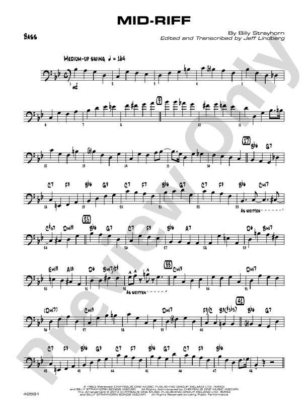 Mid-Riff: String Bass: String Bass Part - Digital Sheet Music Download