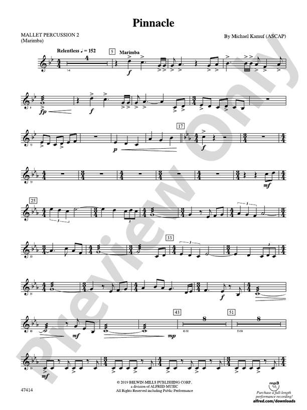 Pinnacle: 2nd Mallet Percussion: 2nd Mallet Percussion Part - Digital ...