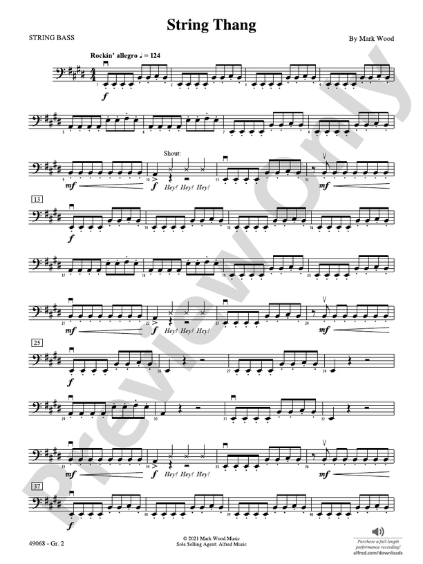 String Thang: String Bass - Grade 2: String Bass - Grade 2 Part ...