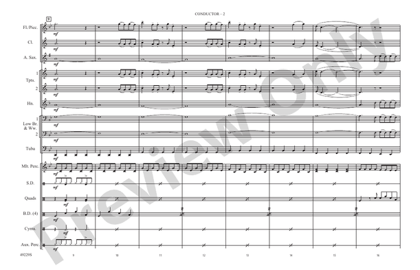 Blinding Lights: Score: Marching Band Score - Digital Sheet Music Download