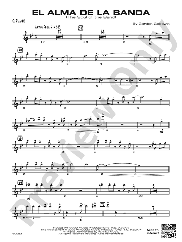 El Alma de la Banda: Flute: Flute Part - Digital Sheet Music Download
