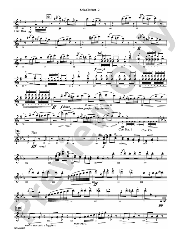 Pineapple Poll (Suite from the Ballet): Solo Clarinet: Solo Clarinet ...