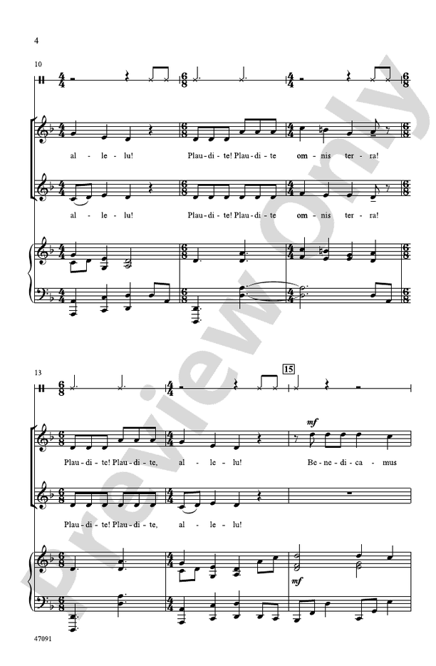Plaudite: 2-Part Choral Octavo: Victor C. Johnson - Digital Sheet Music ...