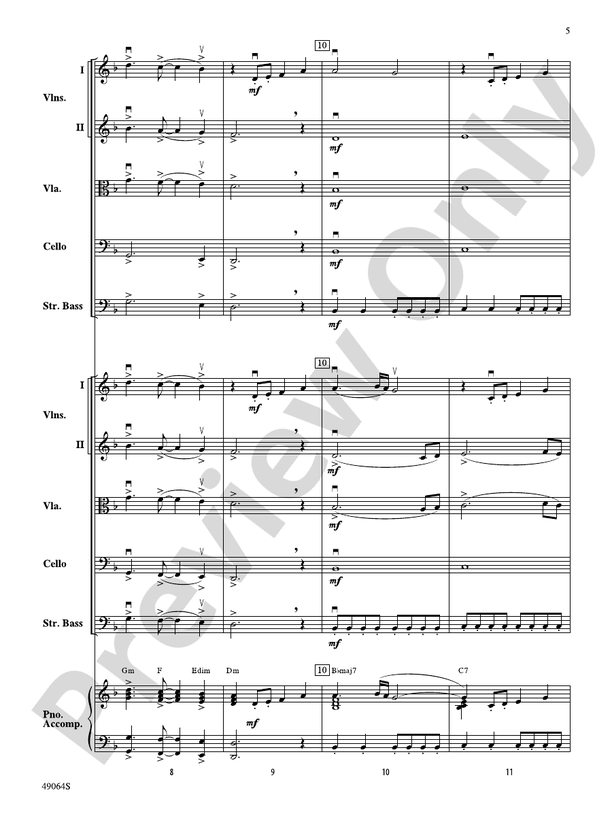 Wood's Bolero: String Orchestra Conductor Score & Parts: Mark Wood ...