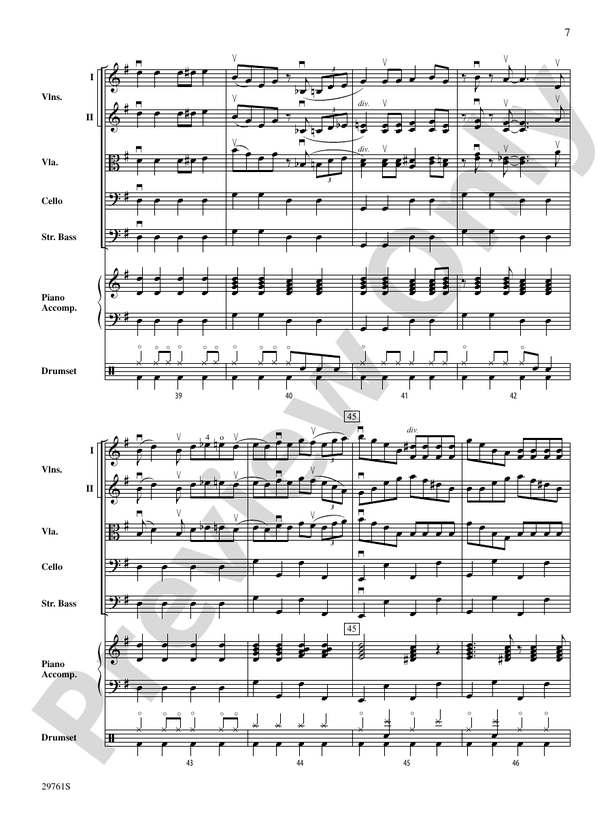 Sing, Sing, Sing (adapted from the stage show Barrage): String Orchestra Conductor Score & Parts ...