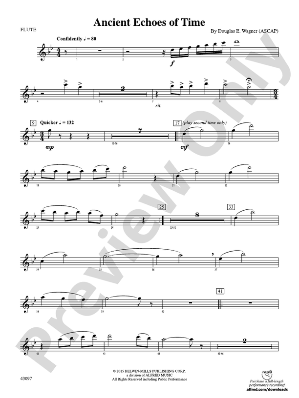 Ancient Echoes of Time: Flute: Flute Part - Digital Sheet Music Download
