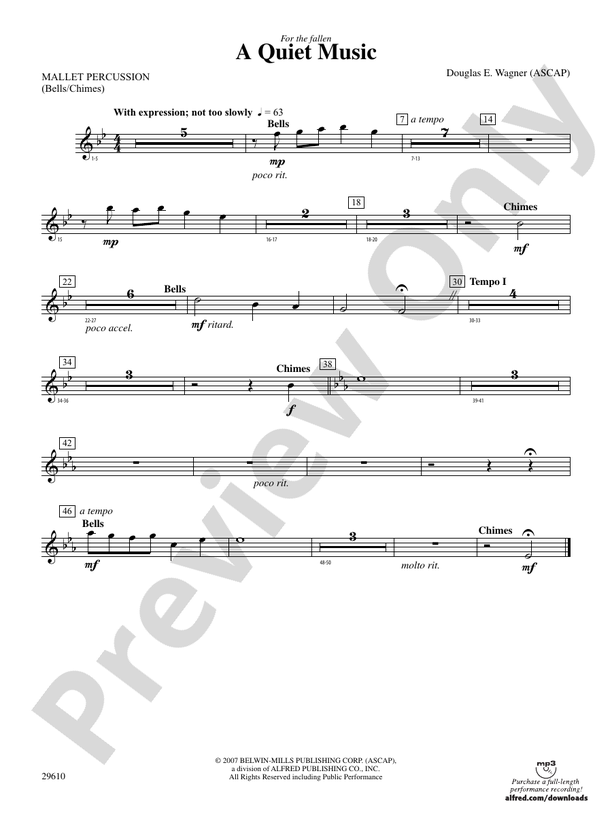 A Quiet Music: Mallets: Mallets Part - Digital Sheet Music Download