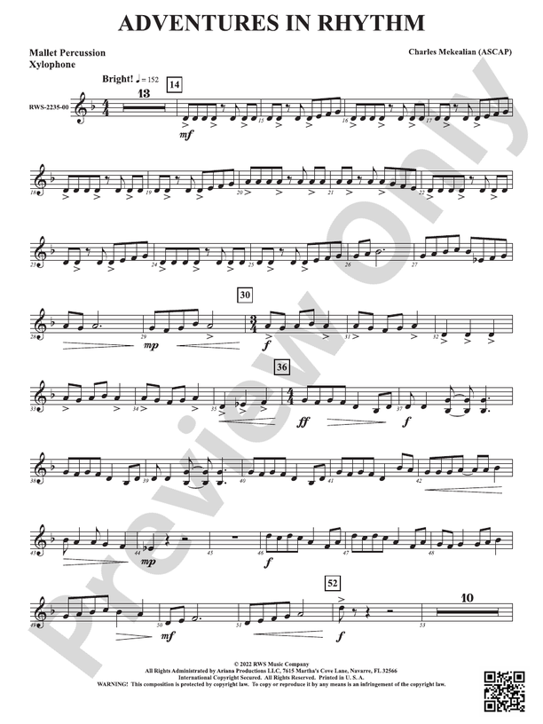 Adventures in Rhythm: Mallets: Mallets Part: Charles Mekealian ...