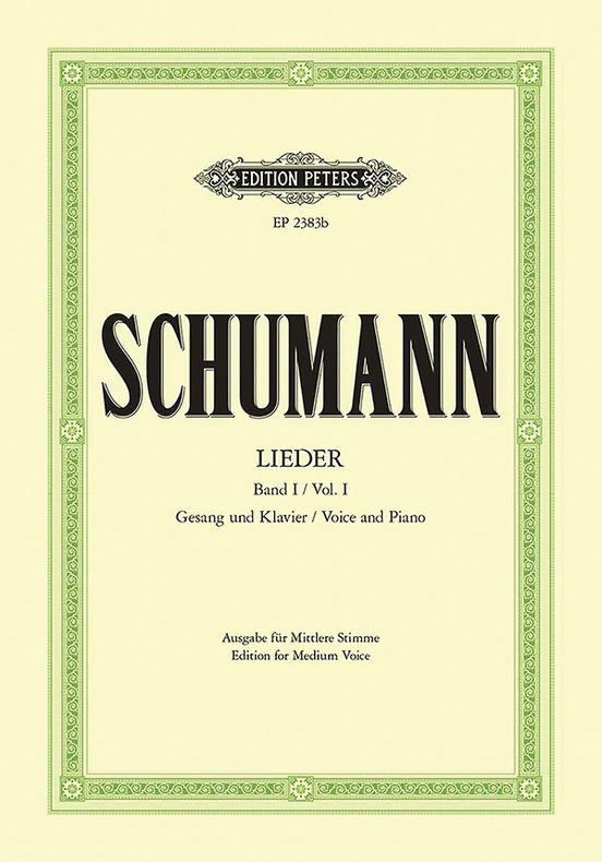 Complete Songs, Vol. 1 (Medium Voice): Book, Voice: Robert Schumann ...