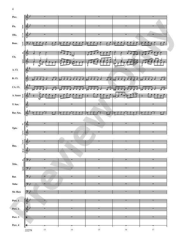 Bayou Breakdown: Concert Band Conductor Score & Parts: Brant Karrick - Digital Sheet Music Download