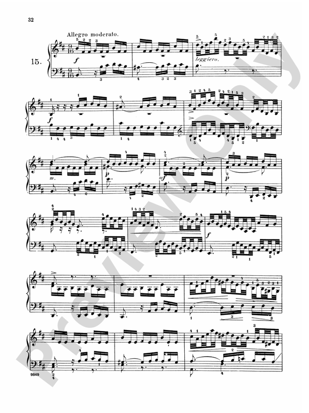 Bach: Three-Part Inventions (Ed. Mason): 15. Three-Part Invention Part ...