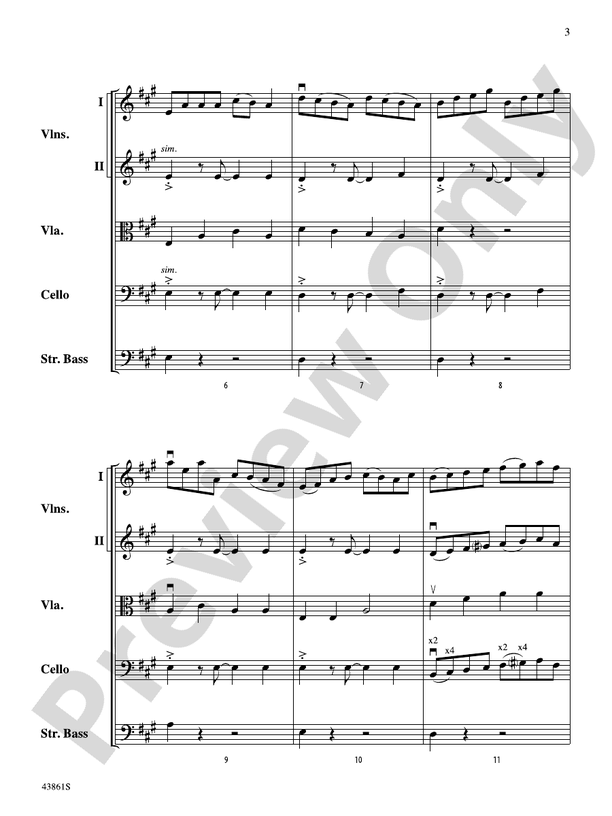 Mason's Apron, An Irish Reel: Score: String Orchestra Score - Digital ...