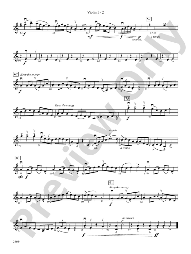 Tatarian Dances: 1st Violin: 1st Violin Part - Digital Sheet Music Download