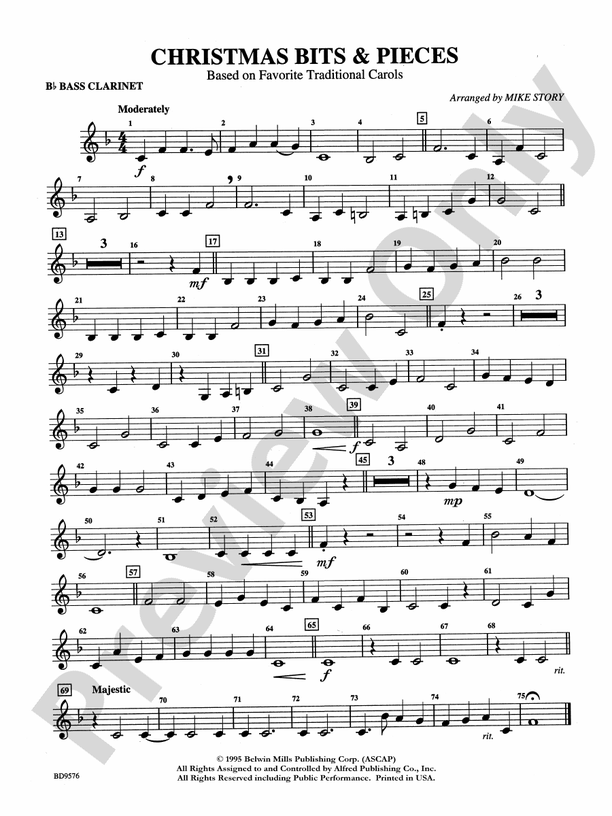 Christmas Bits & Pieces (based on Favorite Traditional Carols): B-flat ...