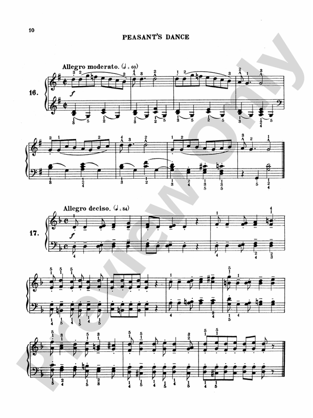 Bartók: The First Term: No. 17 Part - Digital Sheet Music Download