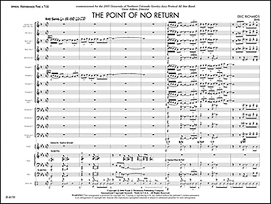 The Point of No Return: Trombone 3: Trombone 3 Part: Eric Richards - Digital Sheet Music Download