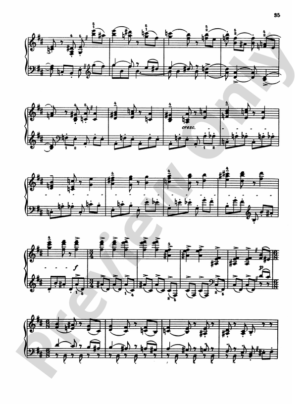 Tchaikovsky: The Seasons, Op. 37A: August-- Harvest Song Part - Digital Sheet Music Download